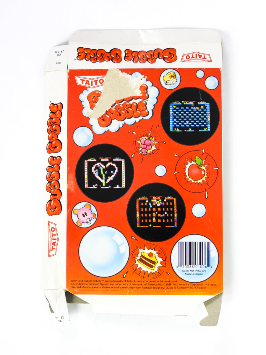 Bubble Bobble [Box] (Nintendo / NES) – RetroMTL