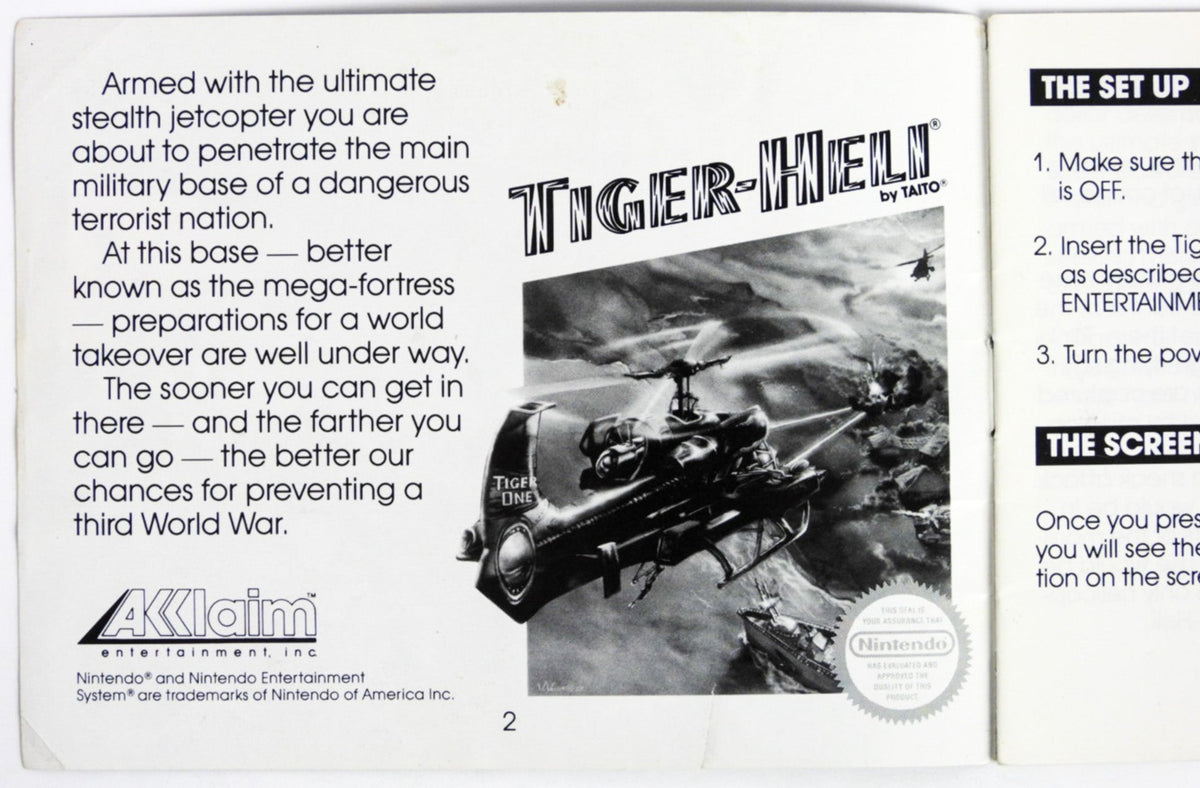 Tiger-Heli [Manual] (Nintendo / NES) – Retro MTL