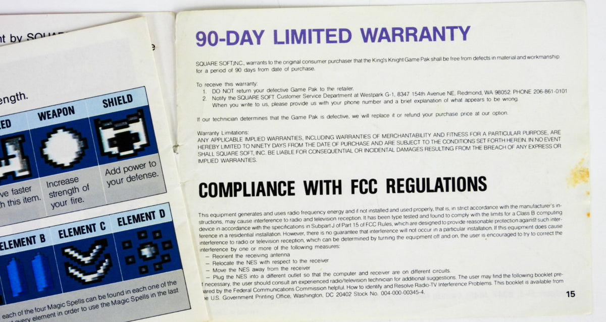 King's Knight [Manual] (Nintendo / NES) – Retro MTL