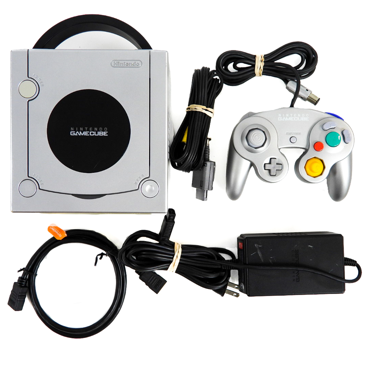 Nintendo GameCube System [DOL-001] Platinum with 1 Assorted Controller ...