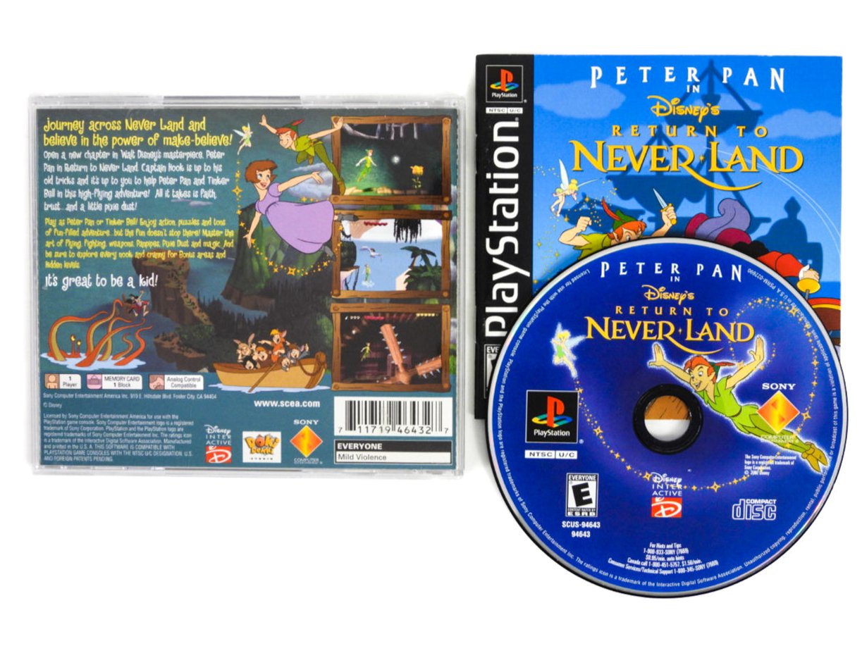 Peter Pan Return to Neverland (PlayStation / PS1) – Retro MTL