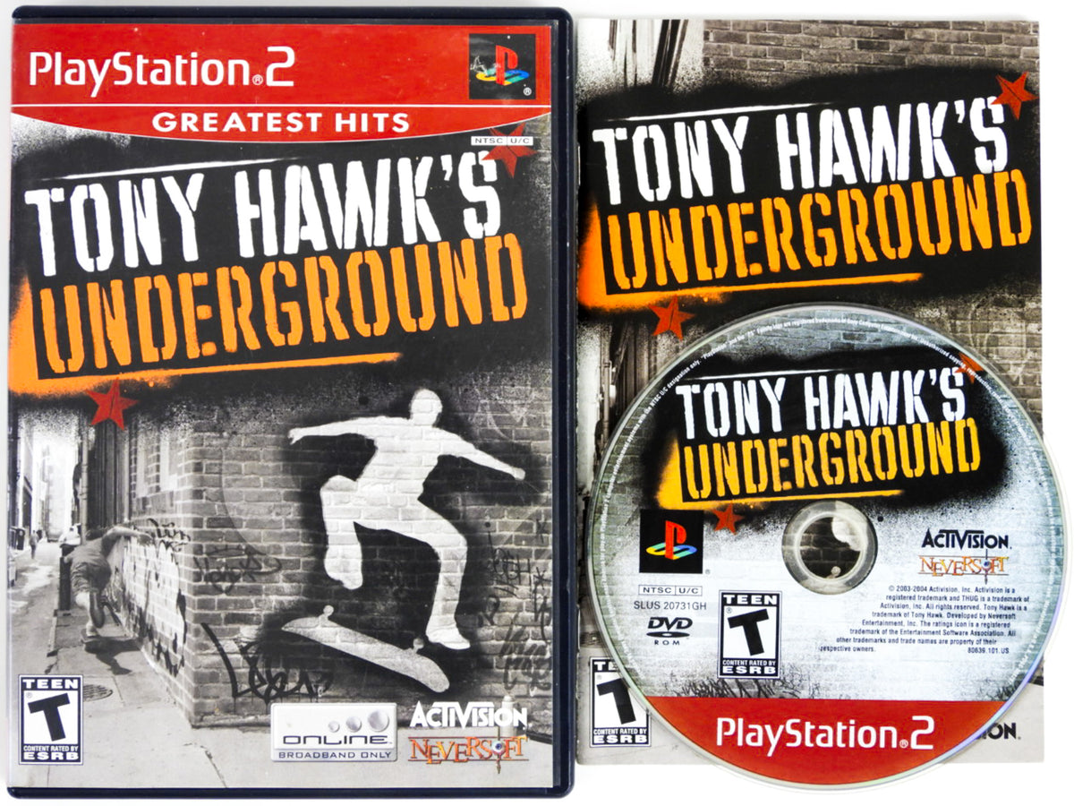 Tony Hawk Underground [Greatest Hits] (PlayStation 2 / PS2) – Retro MTL