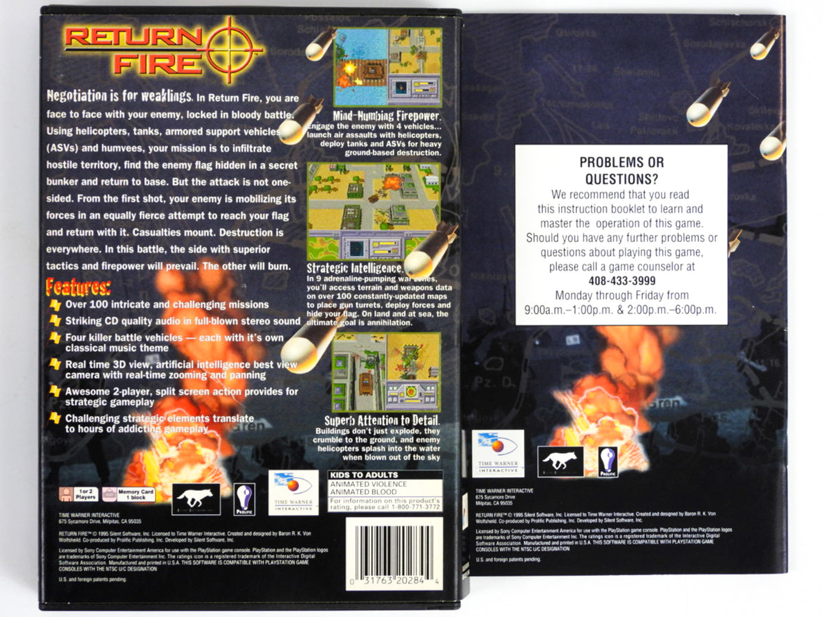 Return Fire [Long Box] (PlayStation / PS1) – Retro MTL