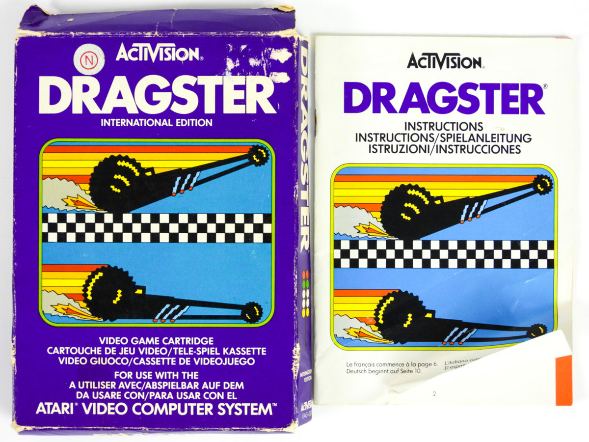 Dragster [International Edition] [Picture Label] (Atari 2600) – RetroMTL