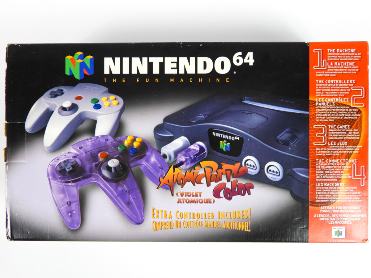 Nintendo 64 System [Atomic Purple Bundle] (N64) – RetroMTL