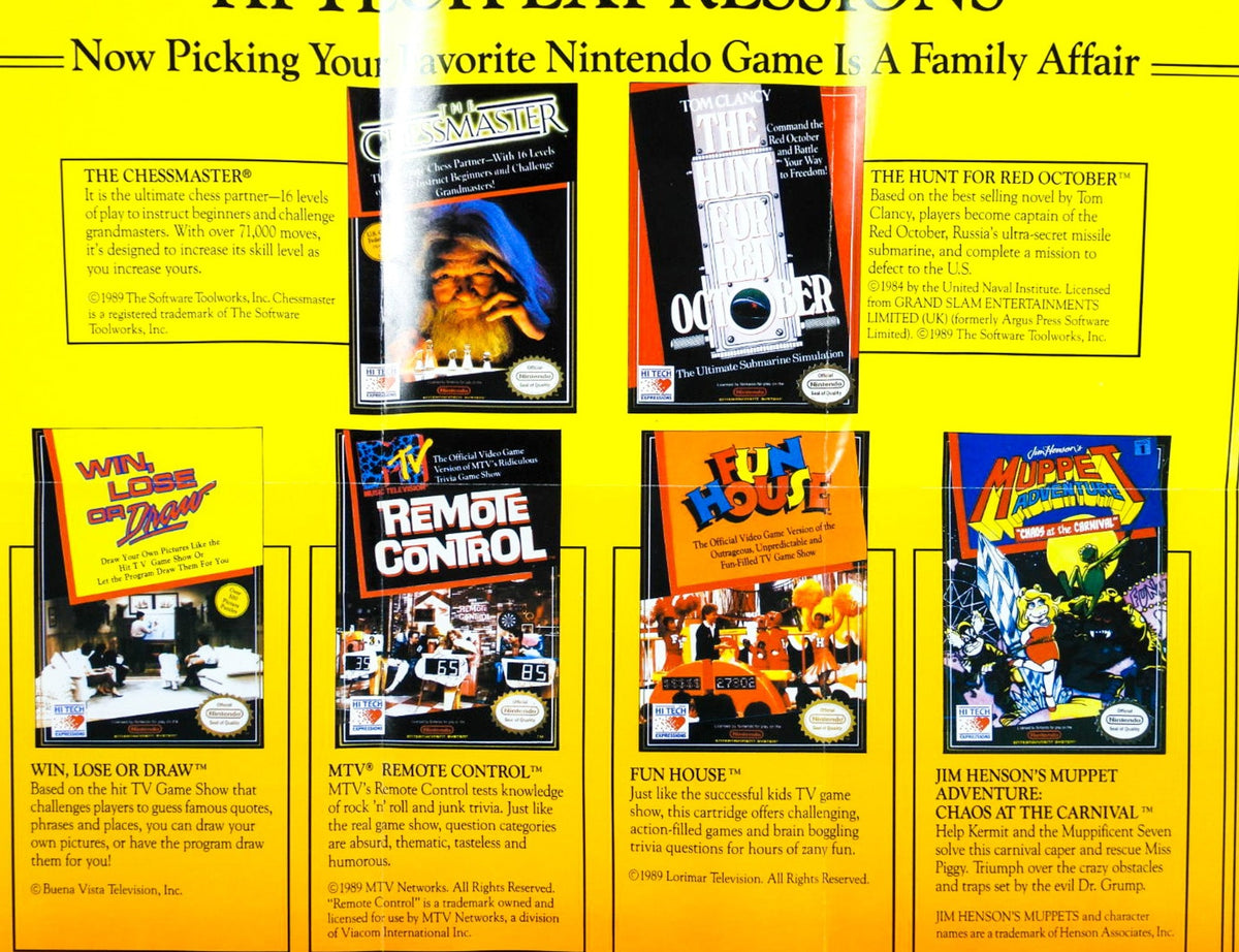 Hi Tech Expressions [Poster] (Nintendo / NES) – RetroMTL