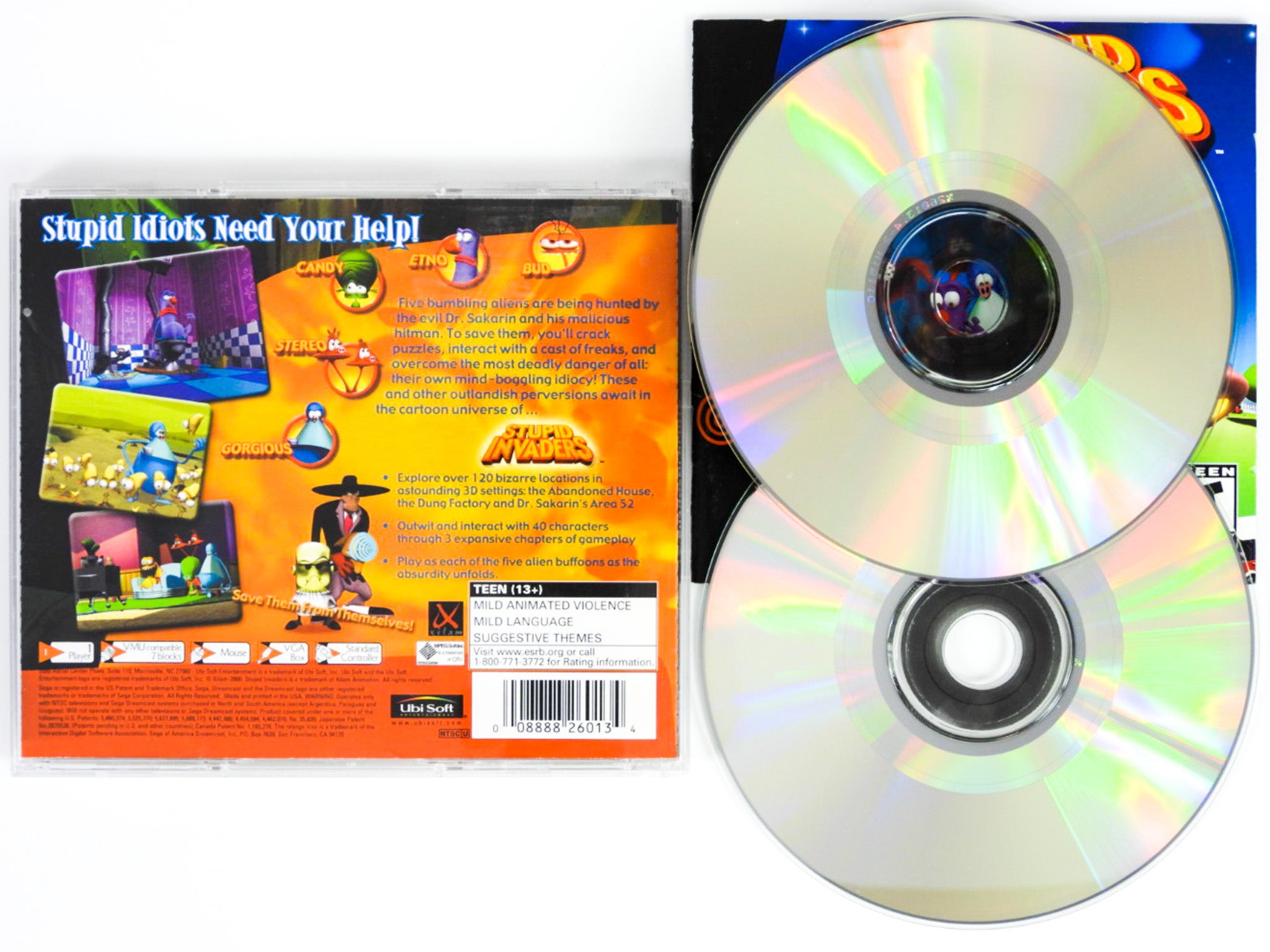 Stupid Invaders (Sega Dreamcast) – Retro MTL