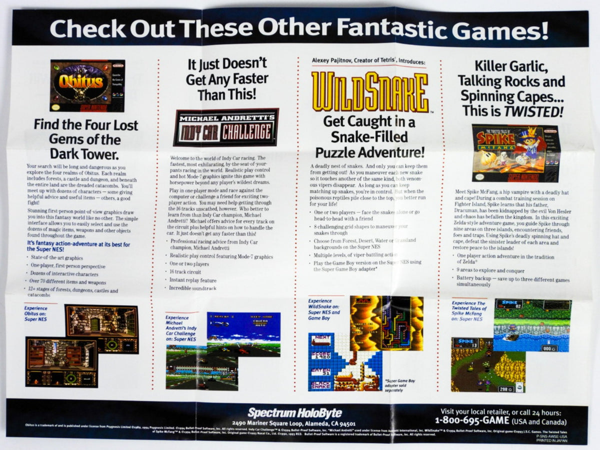 Spectrum HoloByte Check Out These Other Fantastic Games [Poster] (Supe ...