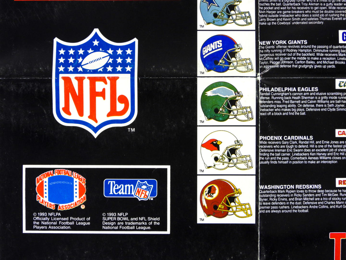 Tecmo Super Bowl [Poster] (Super Nintendo / SNES) – RetroMTL