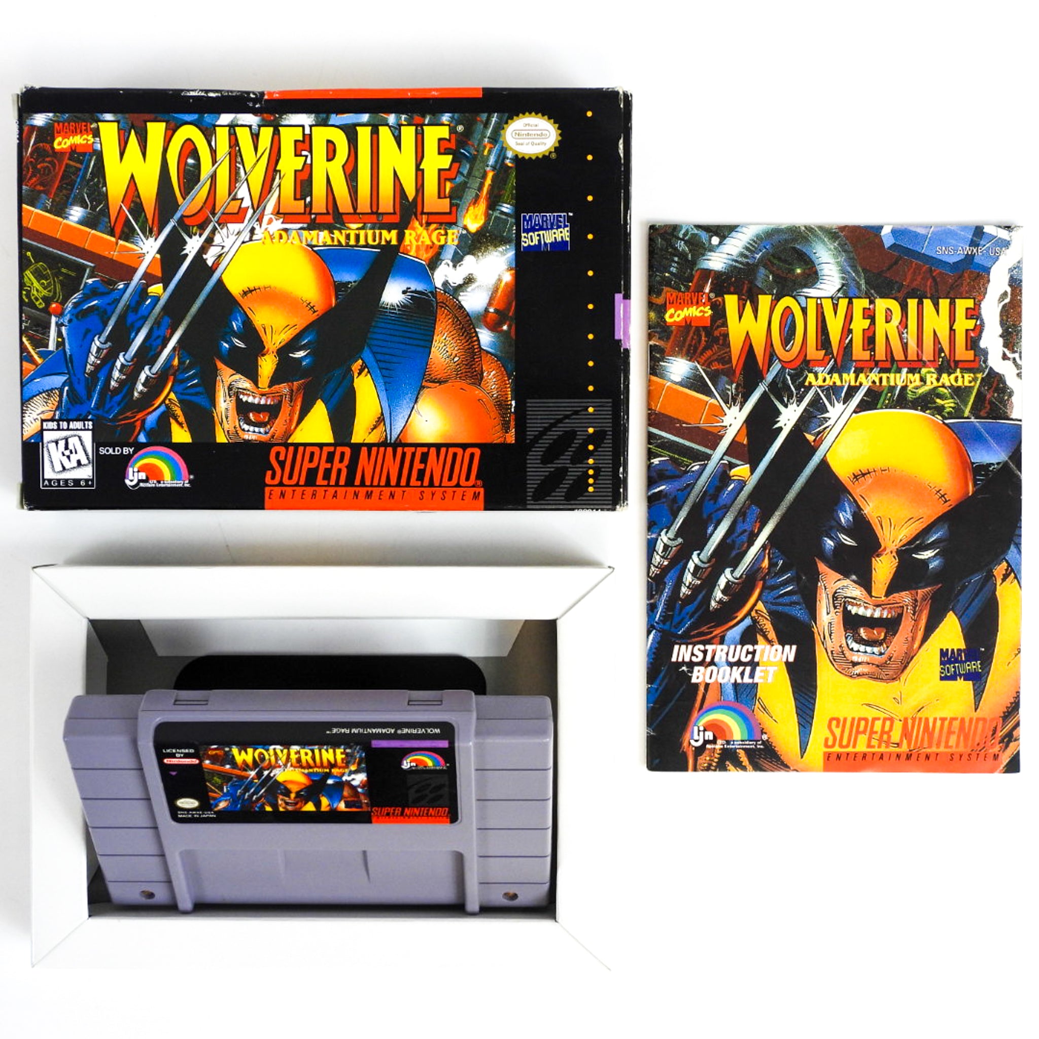 Wolverine Adamantium Rage (Super Nintendo / SNES) – Retro MTL