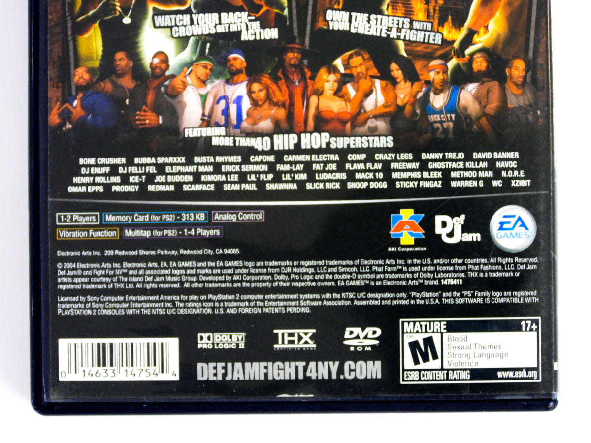 Def Jam Fight For NY (PlayStation 2 / PS2) – Retro MTL