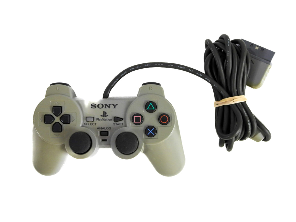 Gray Dual Analog Controller (PlayStation / PS1) – Retro MTL