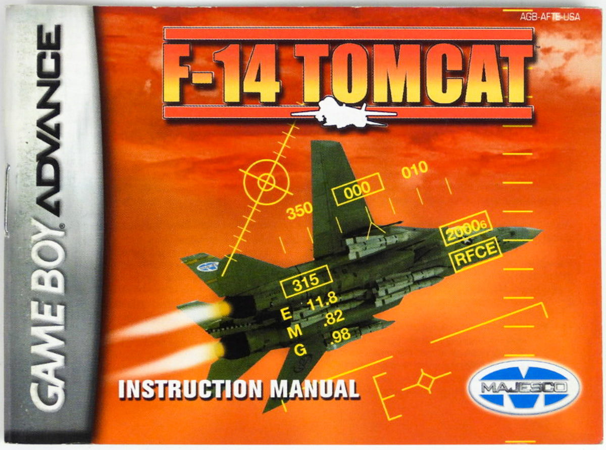 F-14 Tomcat [Manual] (Game Boy Advance / GBA) – RetroMTL