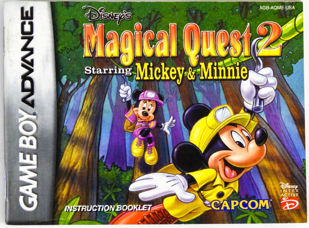 Magical Quest 2 Starring Mickey And Minnie [Manual] (Nintendo Game Boy ...