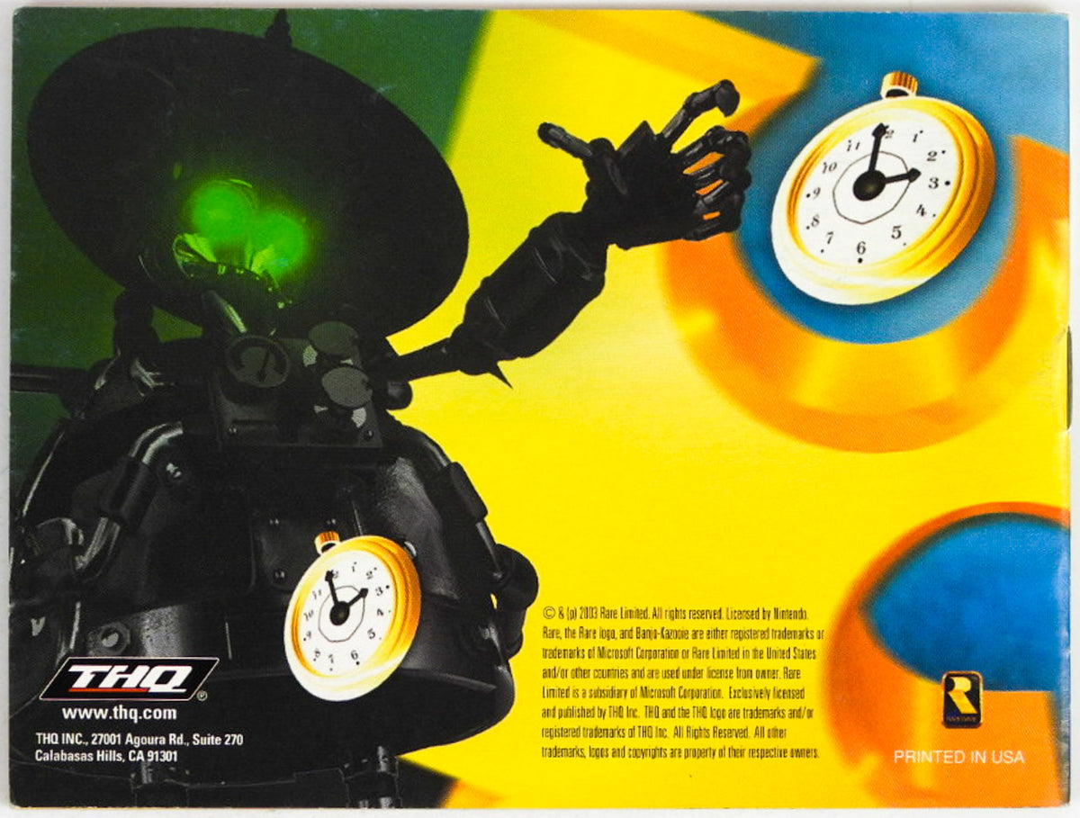 Banjo Kazooie Grunty's Revenge [Manual] (Game Boy Advance / GBA ...