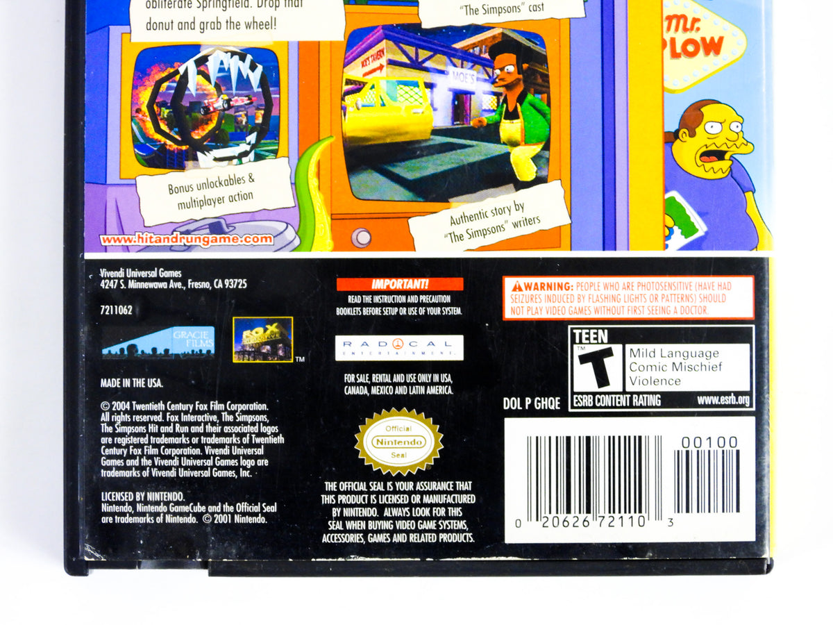 The Simpsons Hit And Run [Player's Choice] (Nintendo GameCube) – Retro MTL