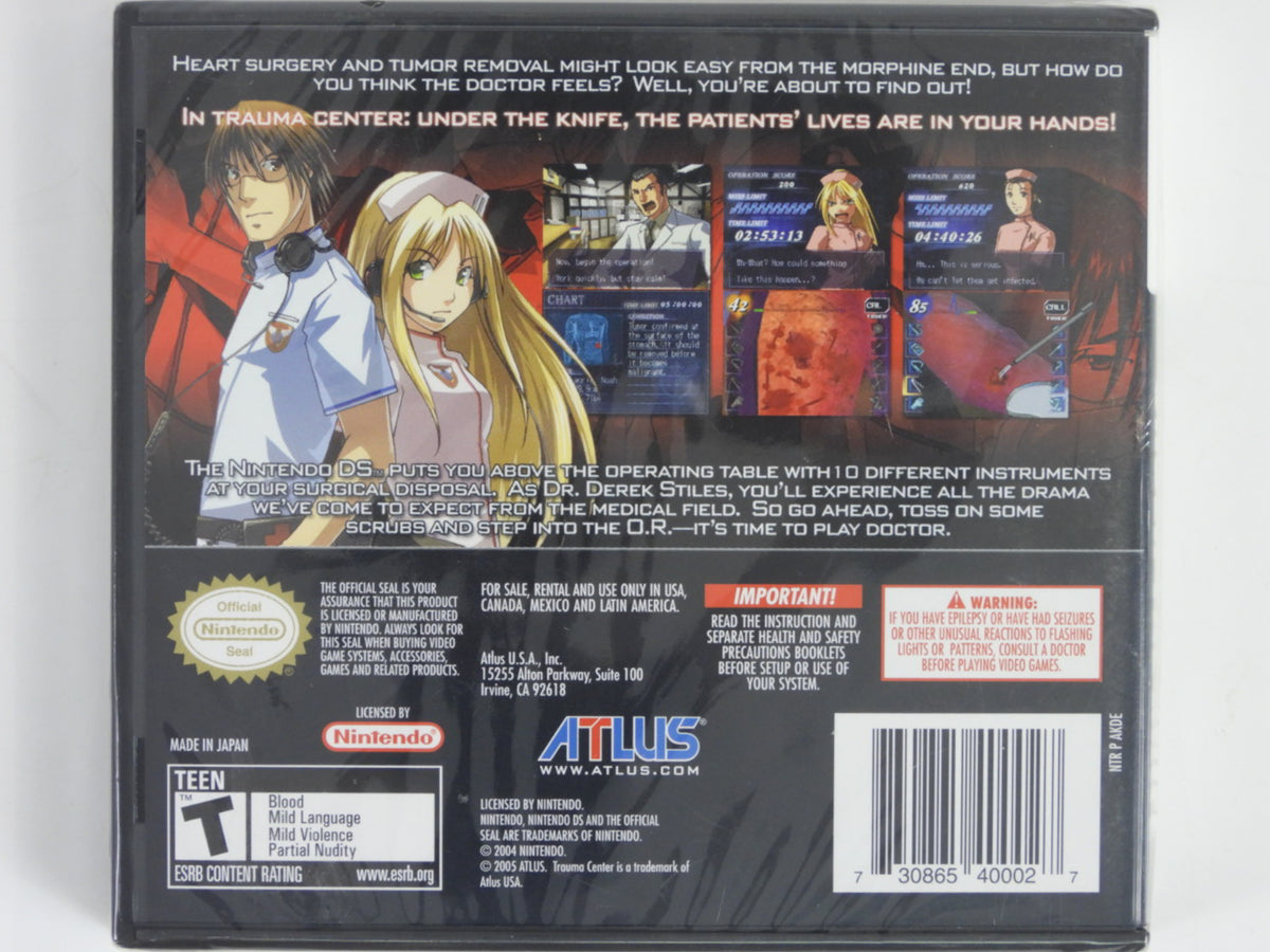 Trauma Center Under The Knife (Nintendo DS) – Retro MTL