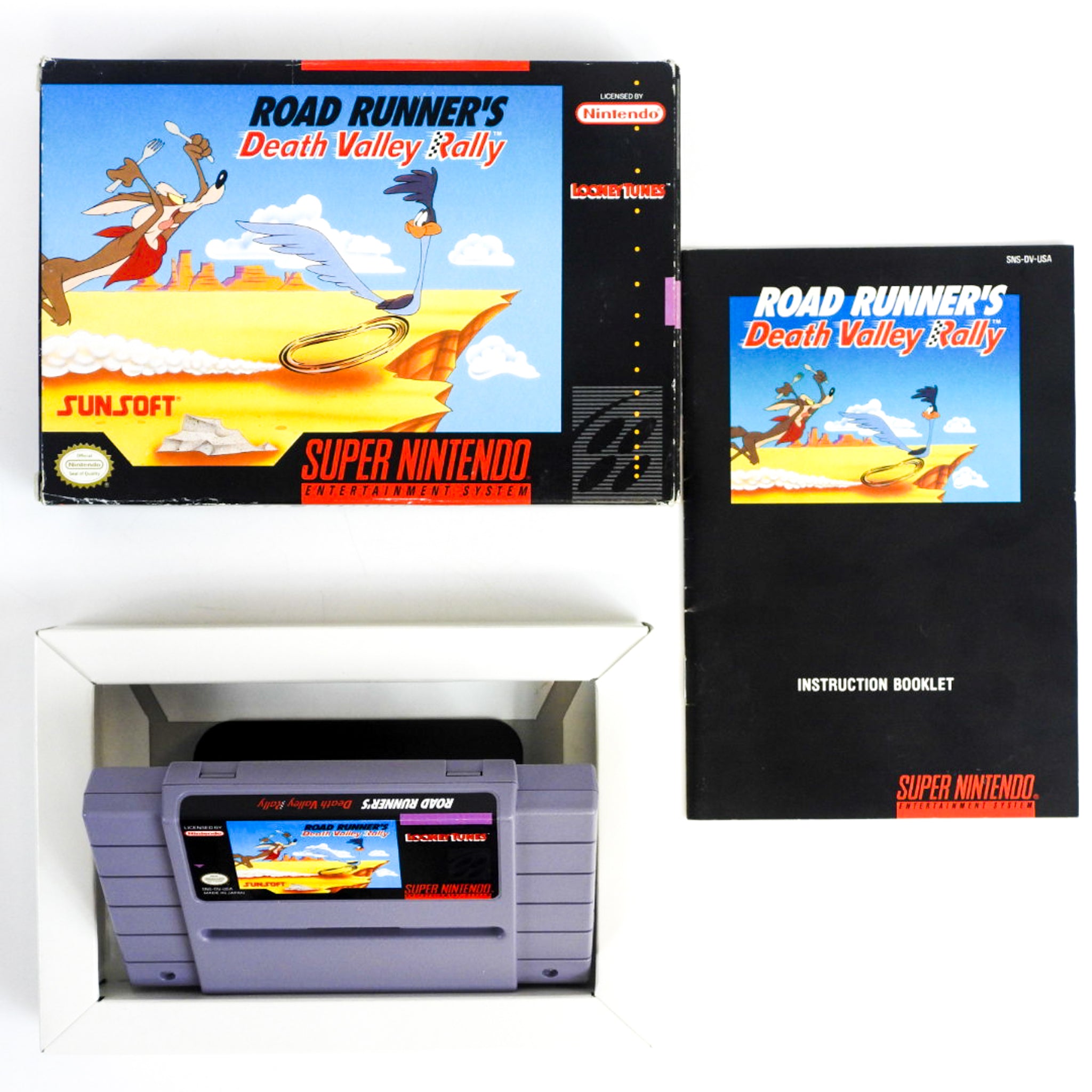 Road Runner's Death Valley Rally (Super Nintendo / SNES) – Retro MTL