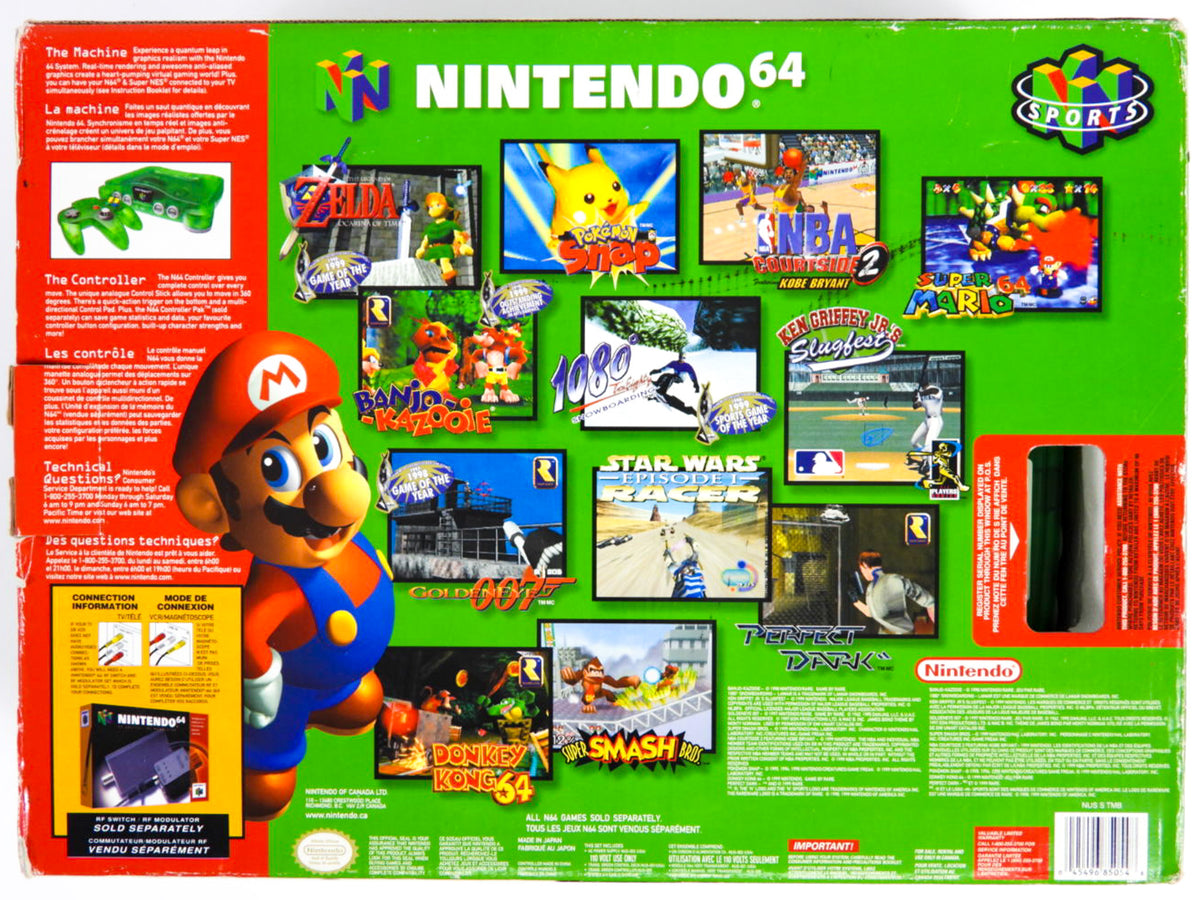 Nintendo 64 System Funtastic Jungle Green (N64) – Retro MTL