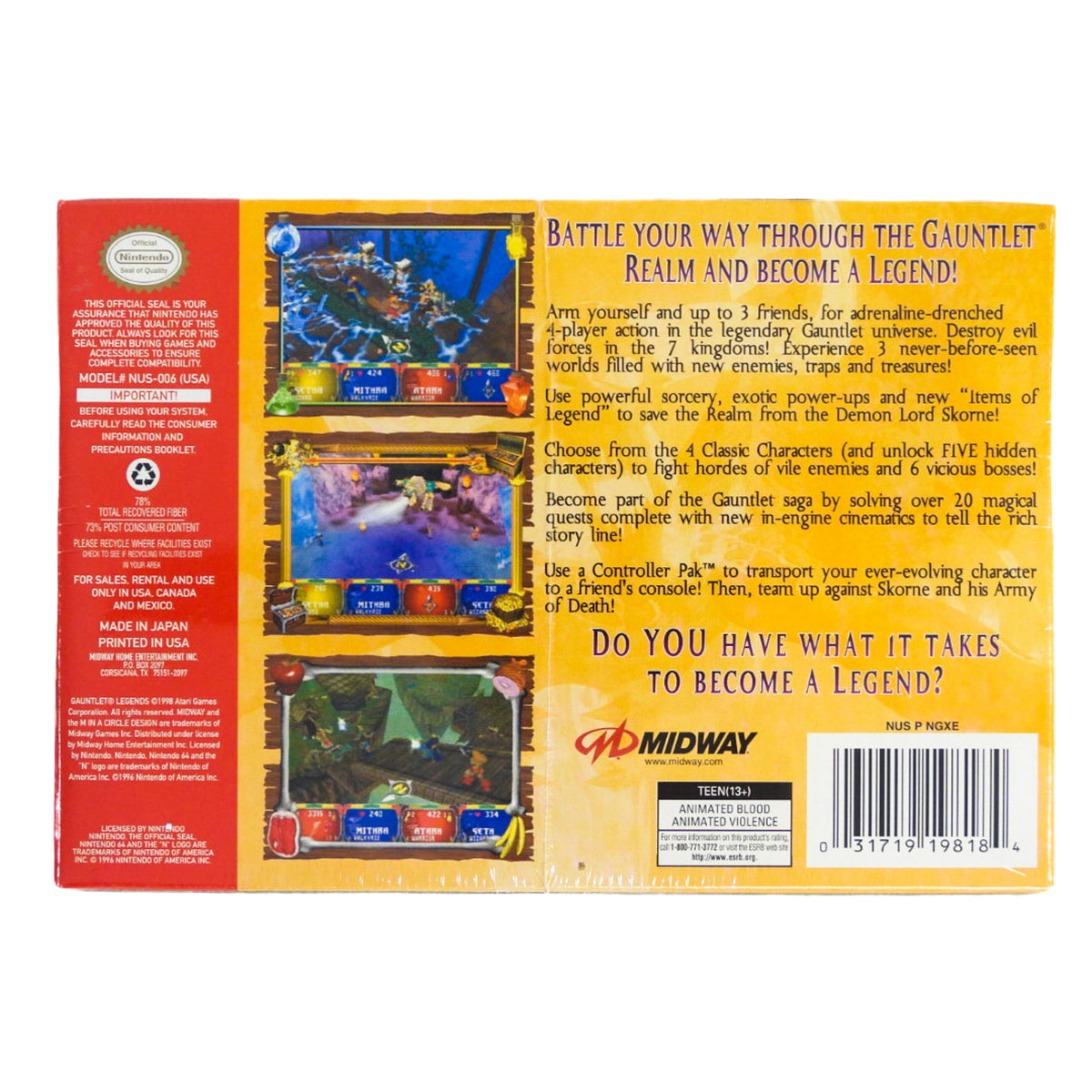 Gauntlet Legends (Nintendo 64 / N64) – Retro MTL