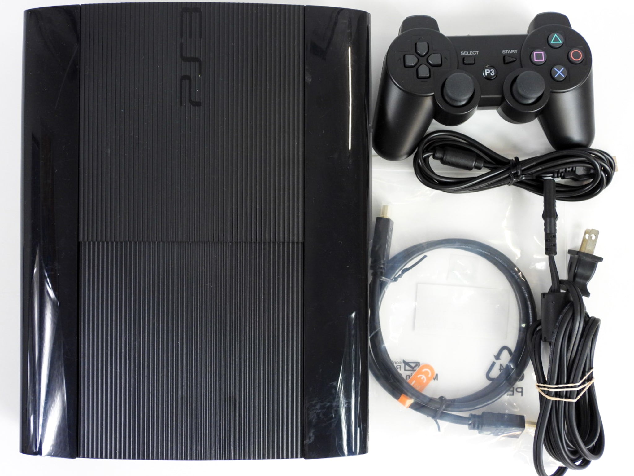 PlayStation 3 System Super Slim 500 GB with Unofficial Controller (PS3 ...