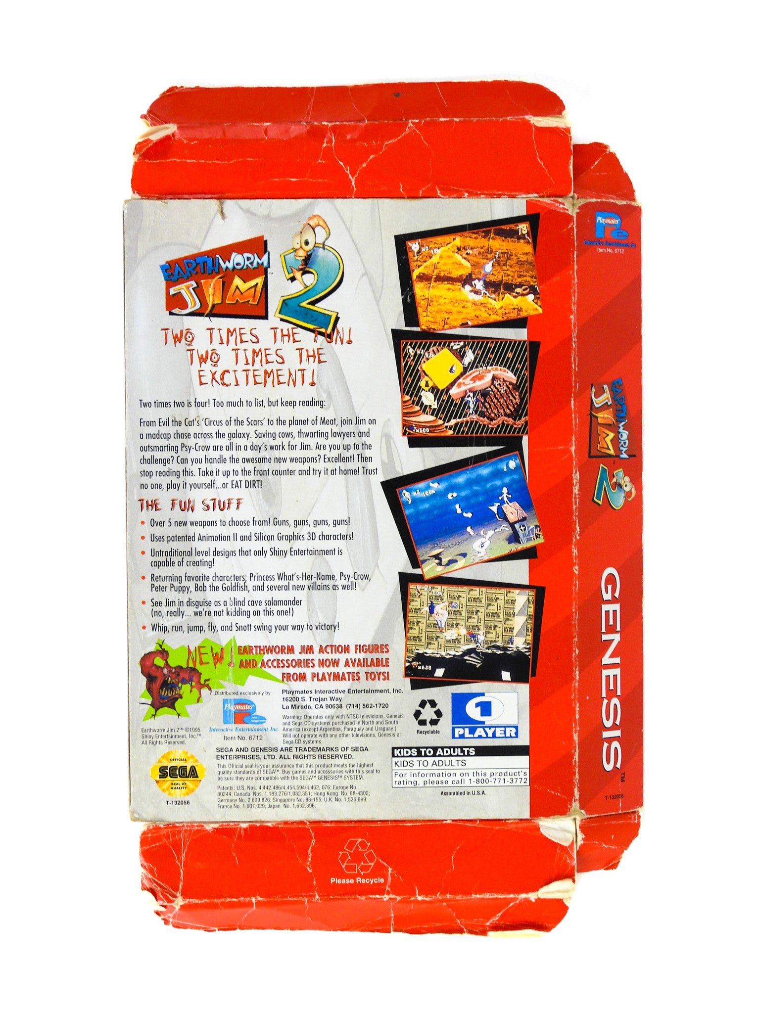 Earthworm Jim 2 [Cardboard Box] [Box] (Sega Genesis) – Retro MTL