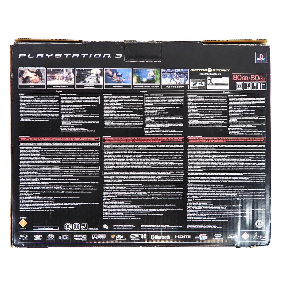 PlayStation 3 System [PS2 Backward Compatible] 80 GB (PS3) – Retro MTL