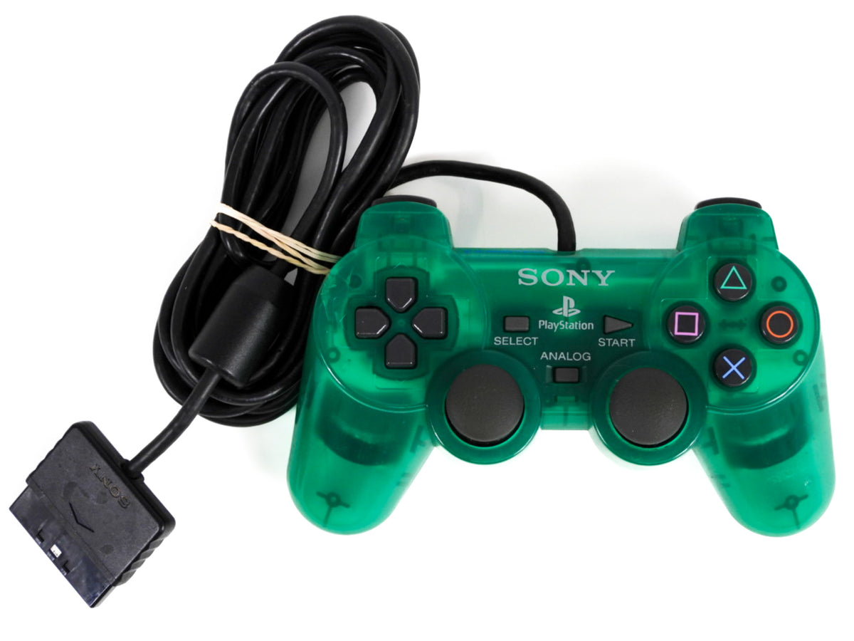 Clear Green Dual Shock 2 Controller (Playstation 2 / PS2) – Retro MTL