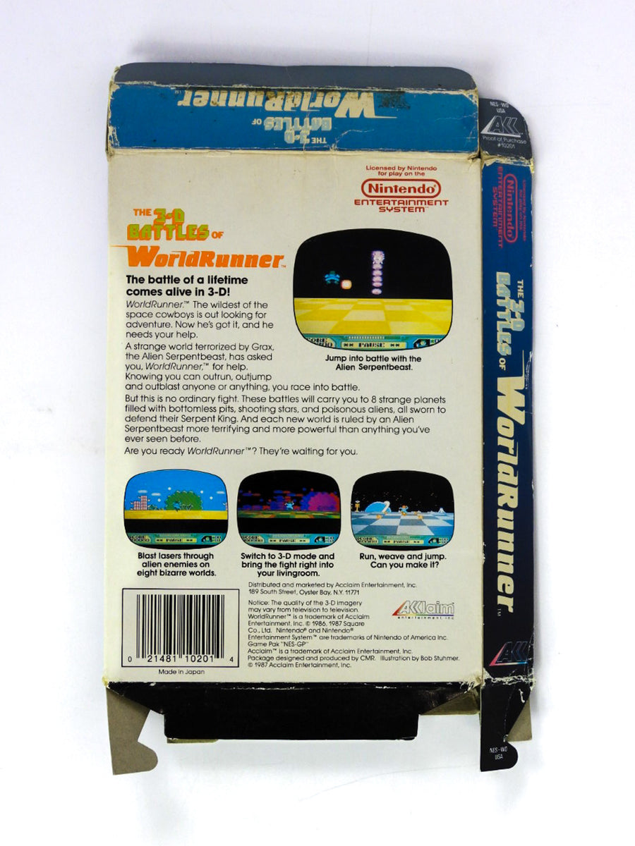 3D WorldRunner [Box] (Nintendo / NES) – Retro MTL