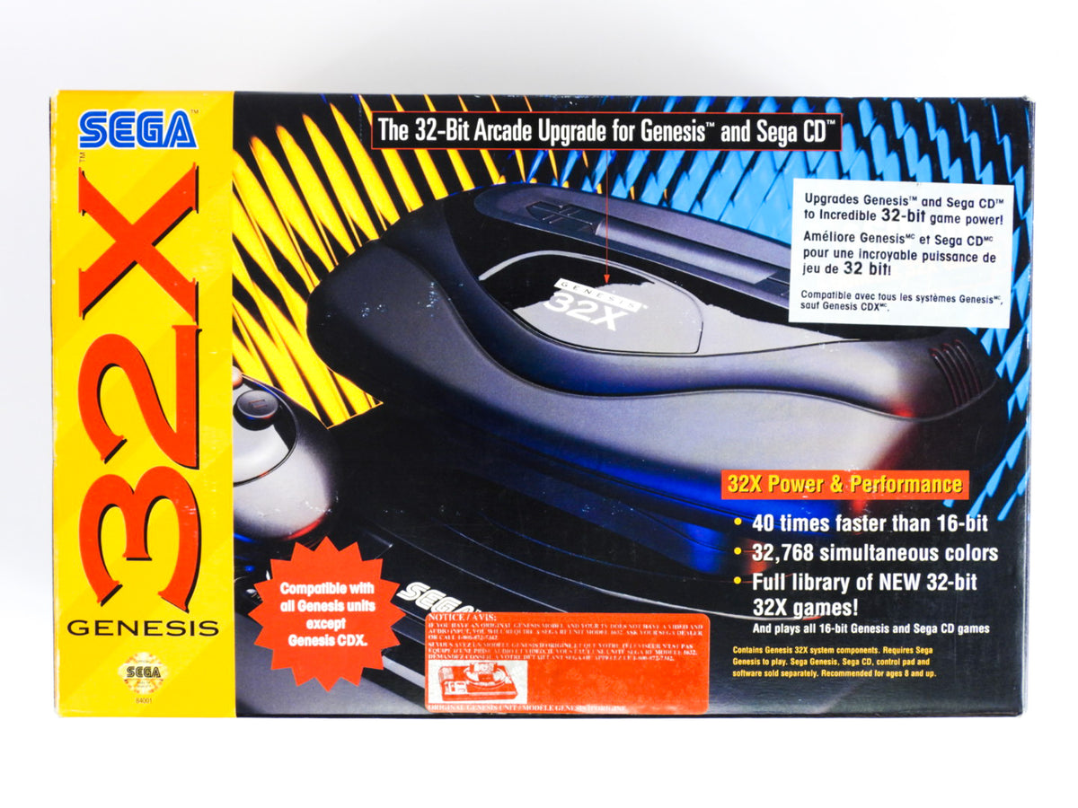Sega 32X Unit [Genesis Model 1+2 Cables] (Sega 32X) – Retro MTL
