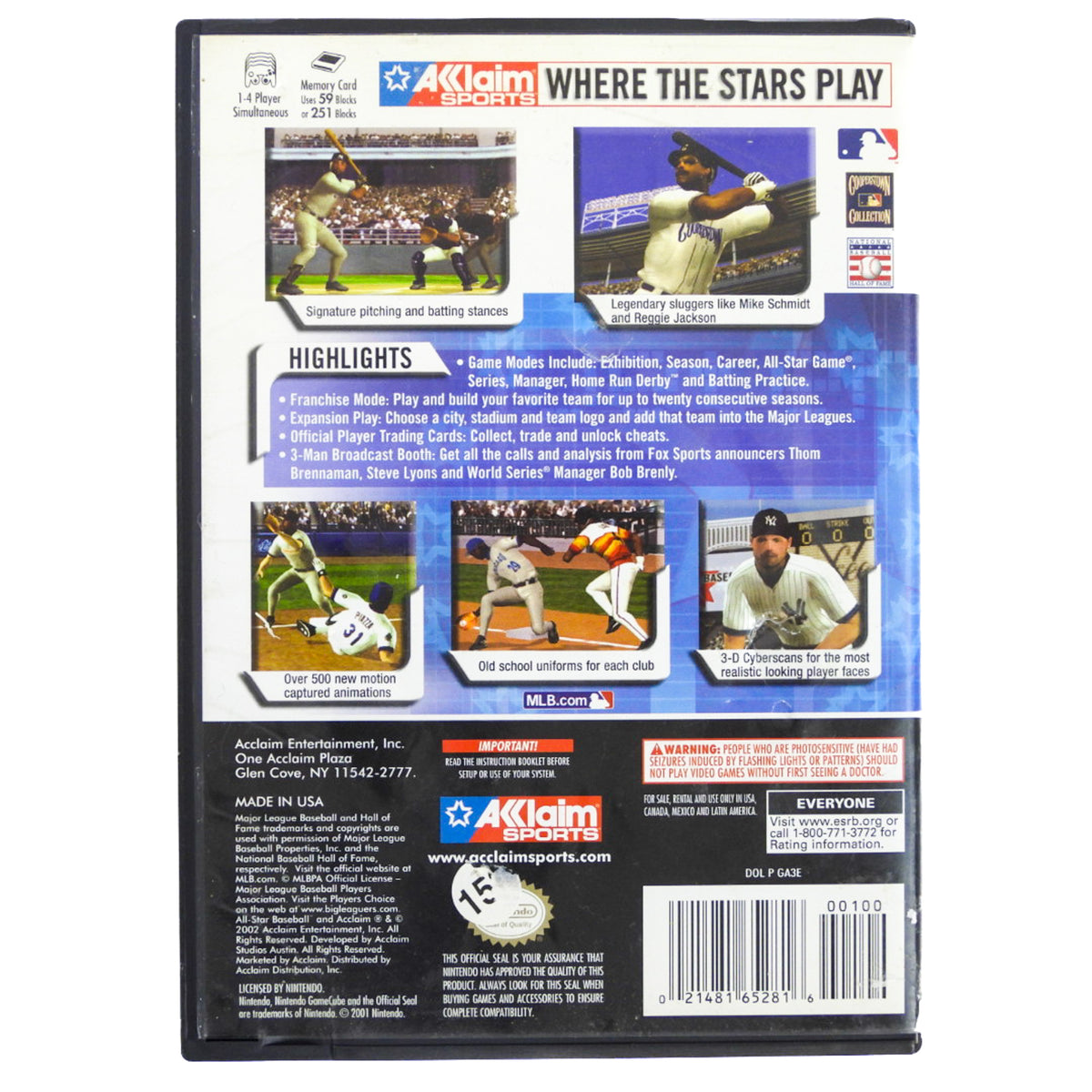 All-Star Baseball 2003 (Nintendo Gamecube) – RetroMTL