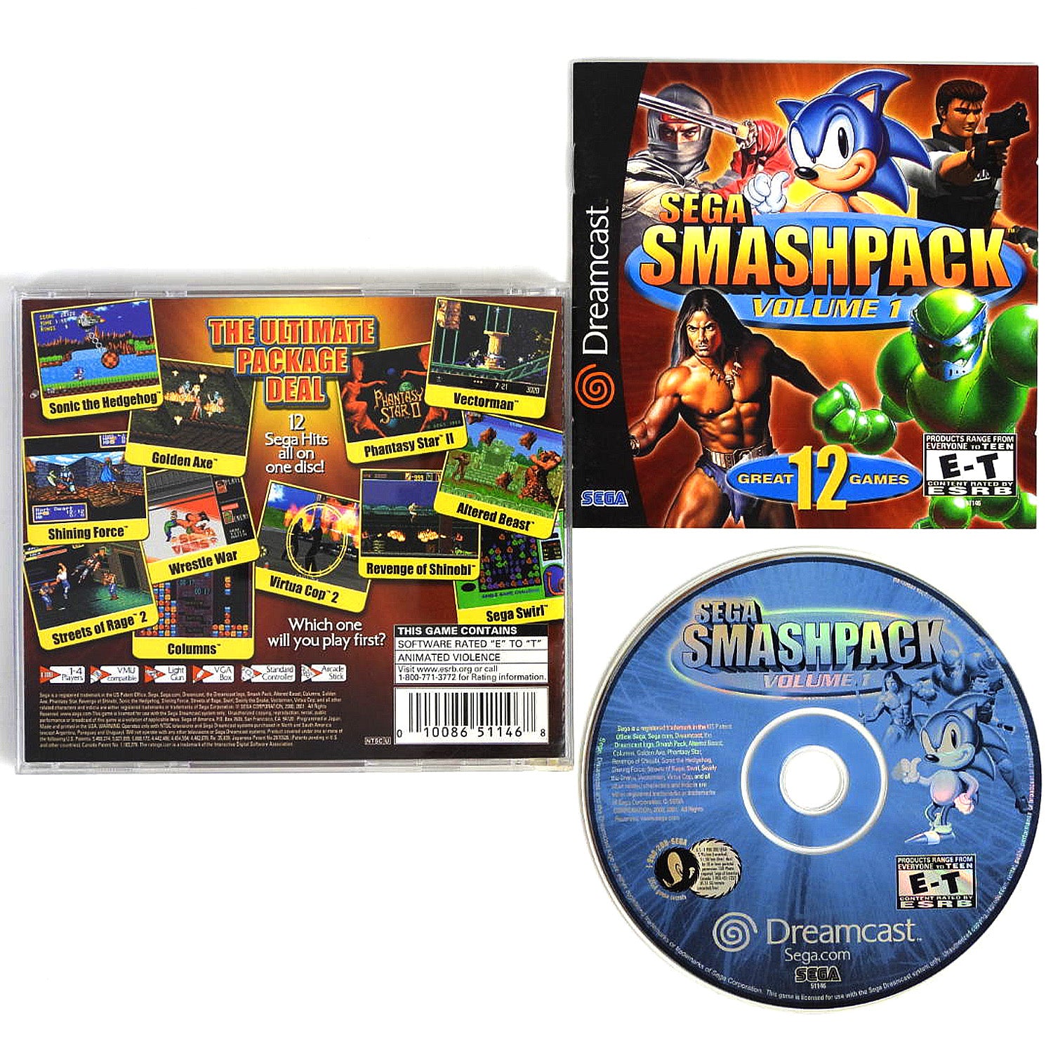 SEGA Smash Pack Volume 1 (Sega Dreamcast) – Retro MTL