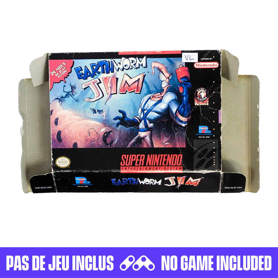 Earthworm Jim [Box] (Super Nintendo / SNES) – Retro MTL