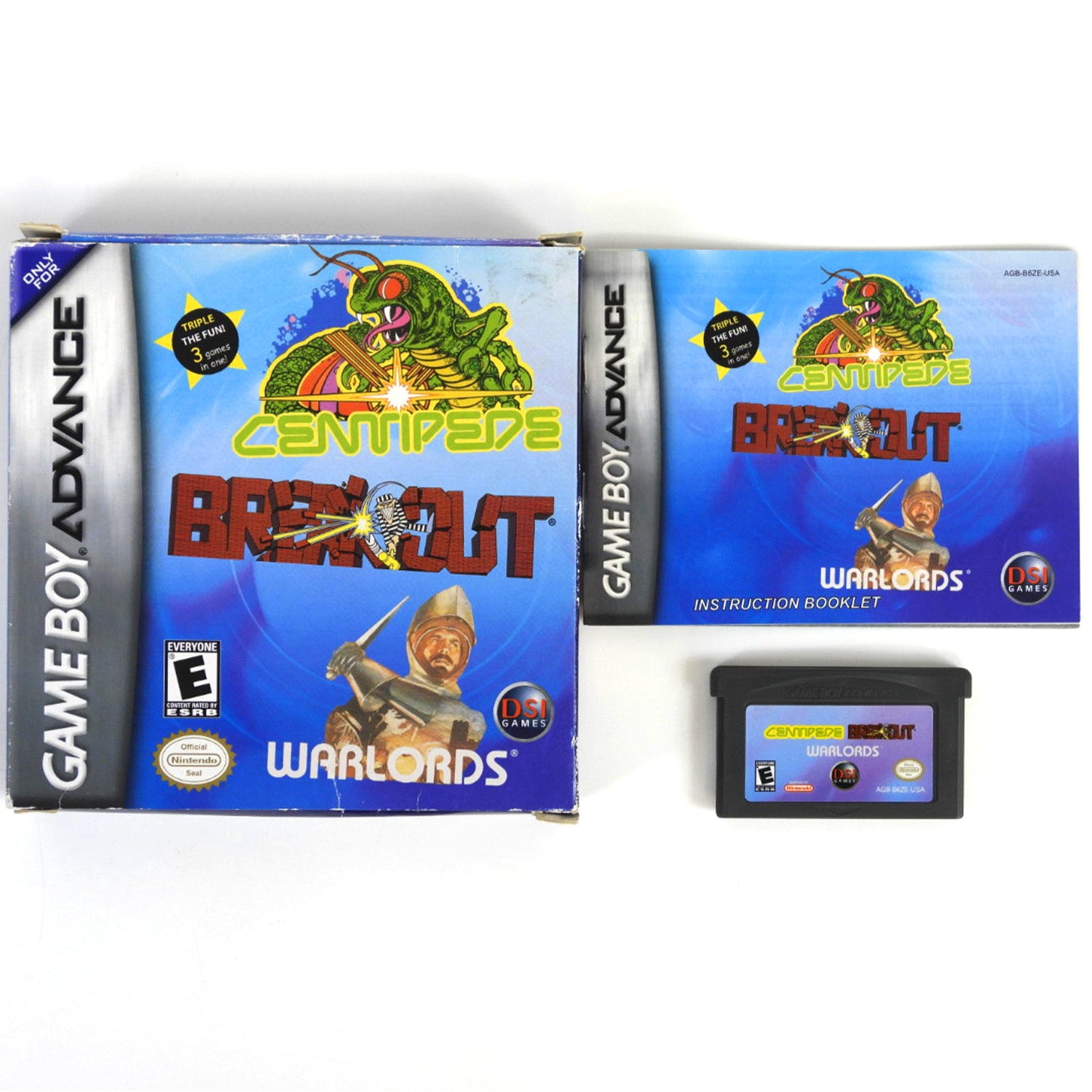 Centipede Breakout And Warlords (Nintendo Game Boy Advance / GBA ...