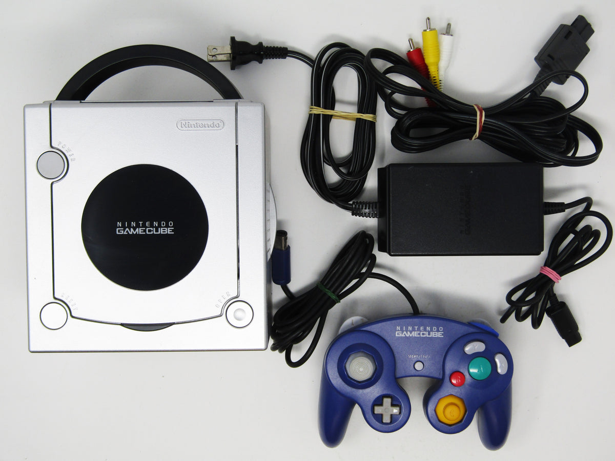 Nintendo GameCube System [DOL-101] Platinum with 1 Unofficial Controll ...
