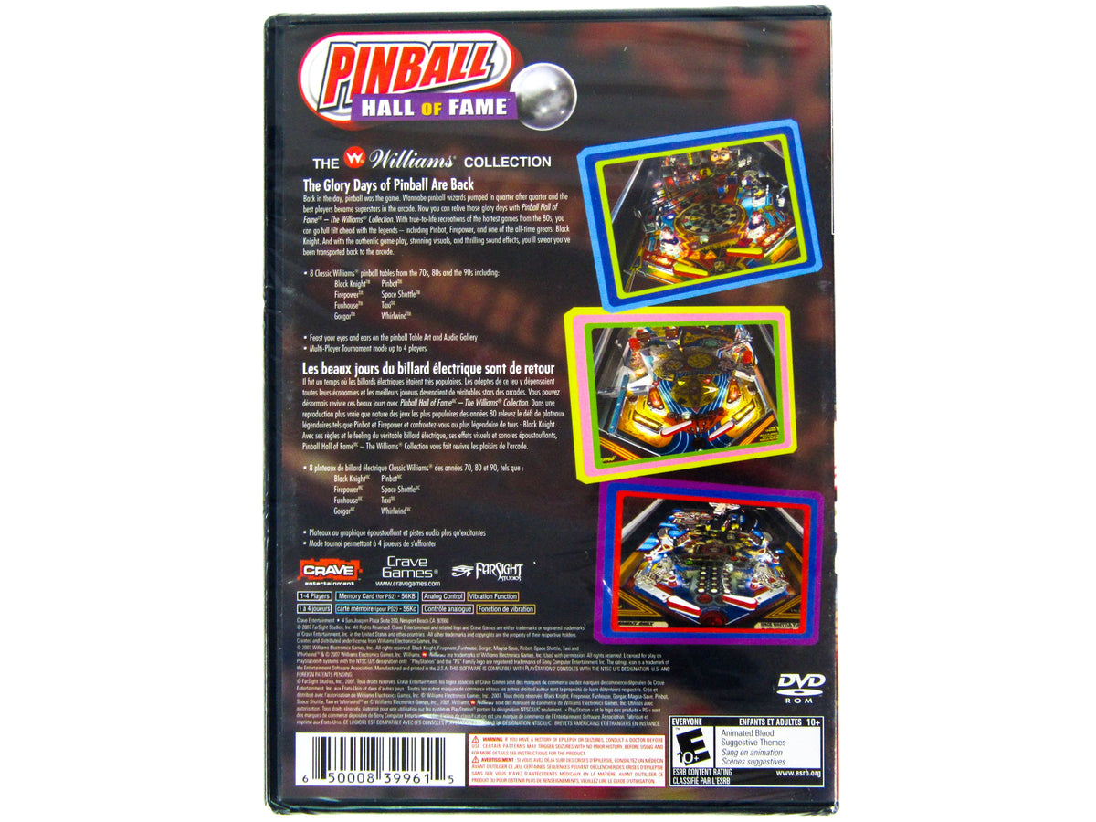 Pinball Hall Of Fame: The Williams Collection (Playstation 2 / PS2 ...