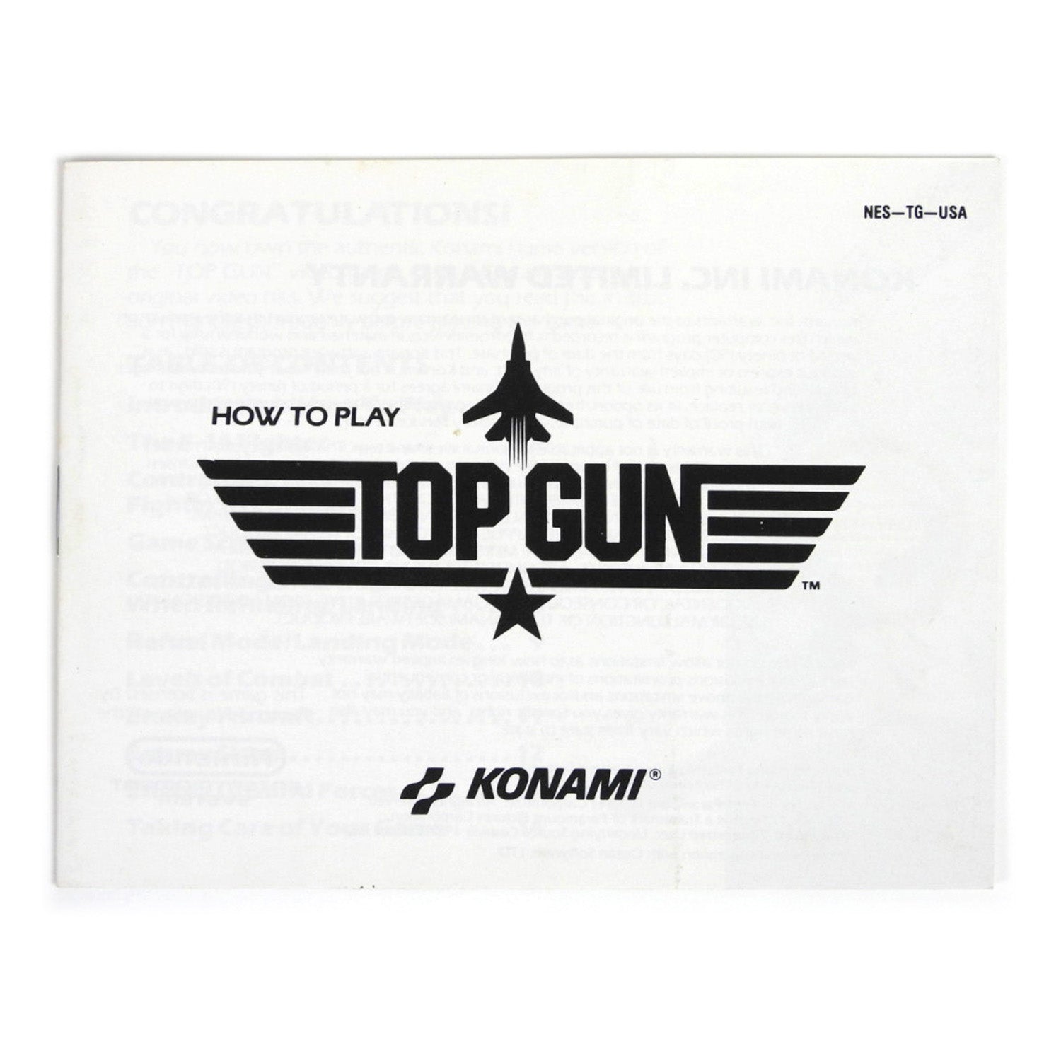 Top Gun [Manual] (Nintendo / NES) – Retro MTL