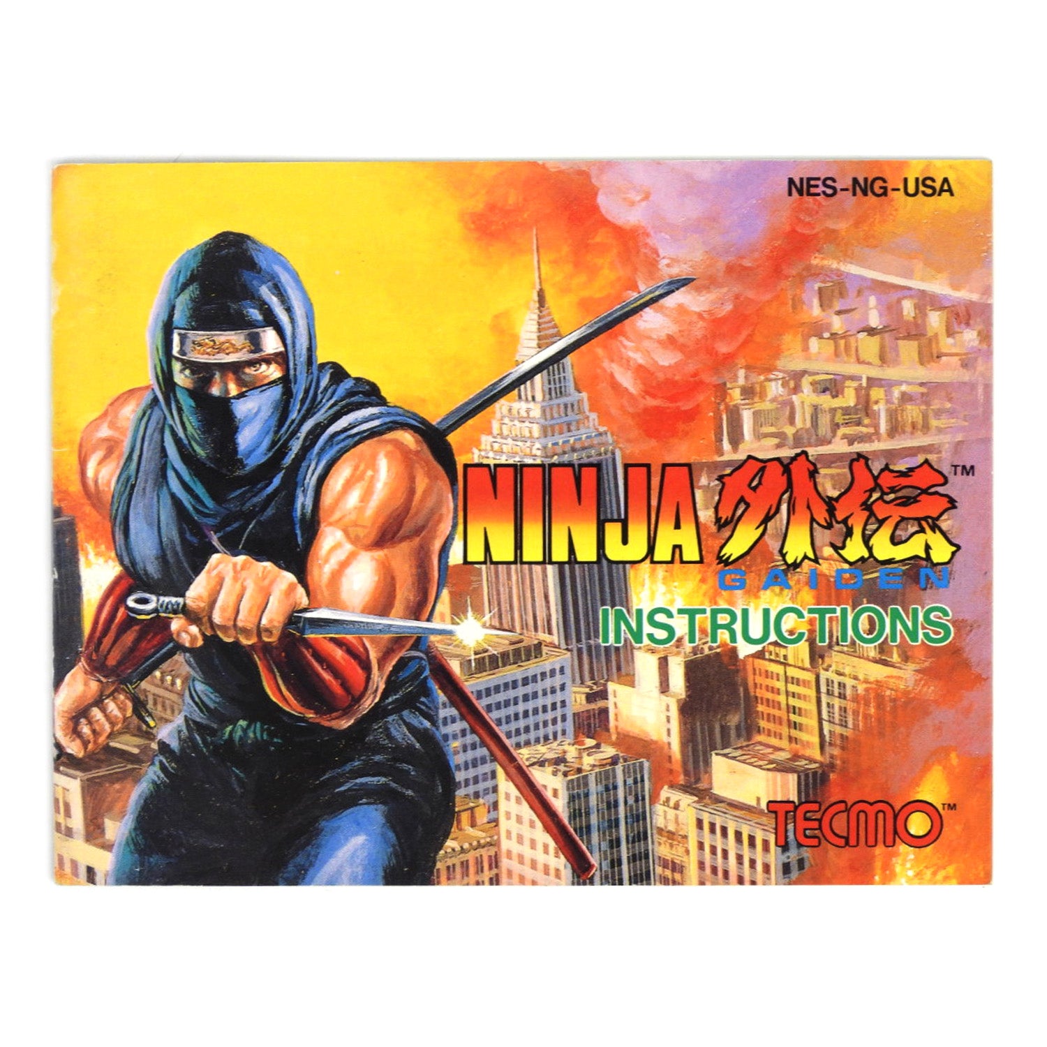 Ninja Gaiden [Manual] (Nintendo / NES) – Retro MTL