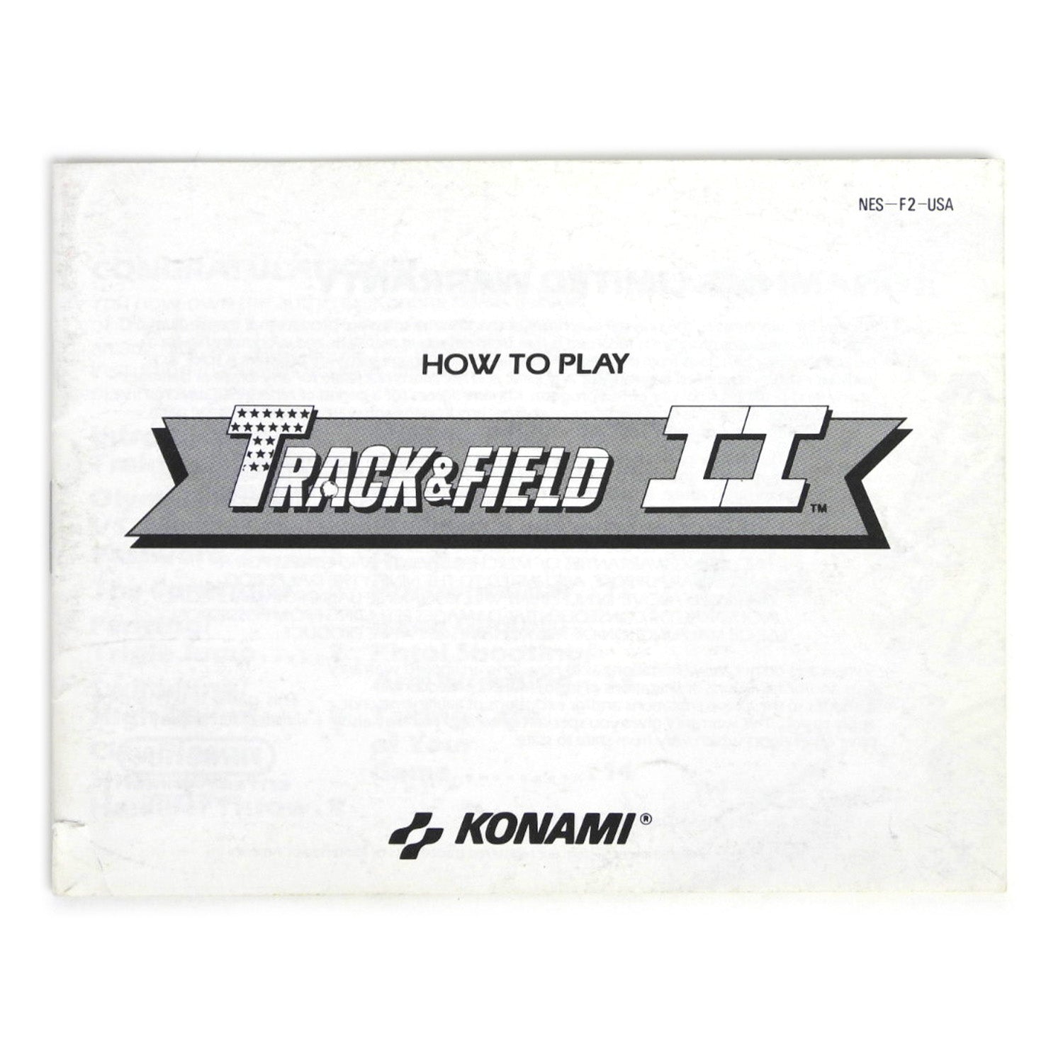 Track and Field II 2 [Manual] (Nintendo / NES) – Retro MTL