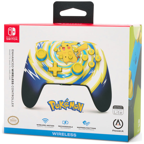 Pokemon Pikachu Vortex Enhanced Wireless Controller [PowerA] (Nintendo ...