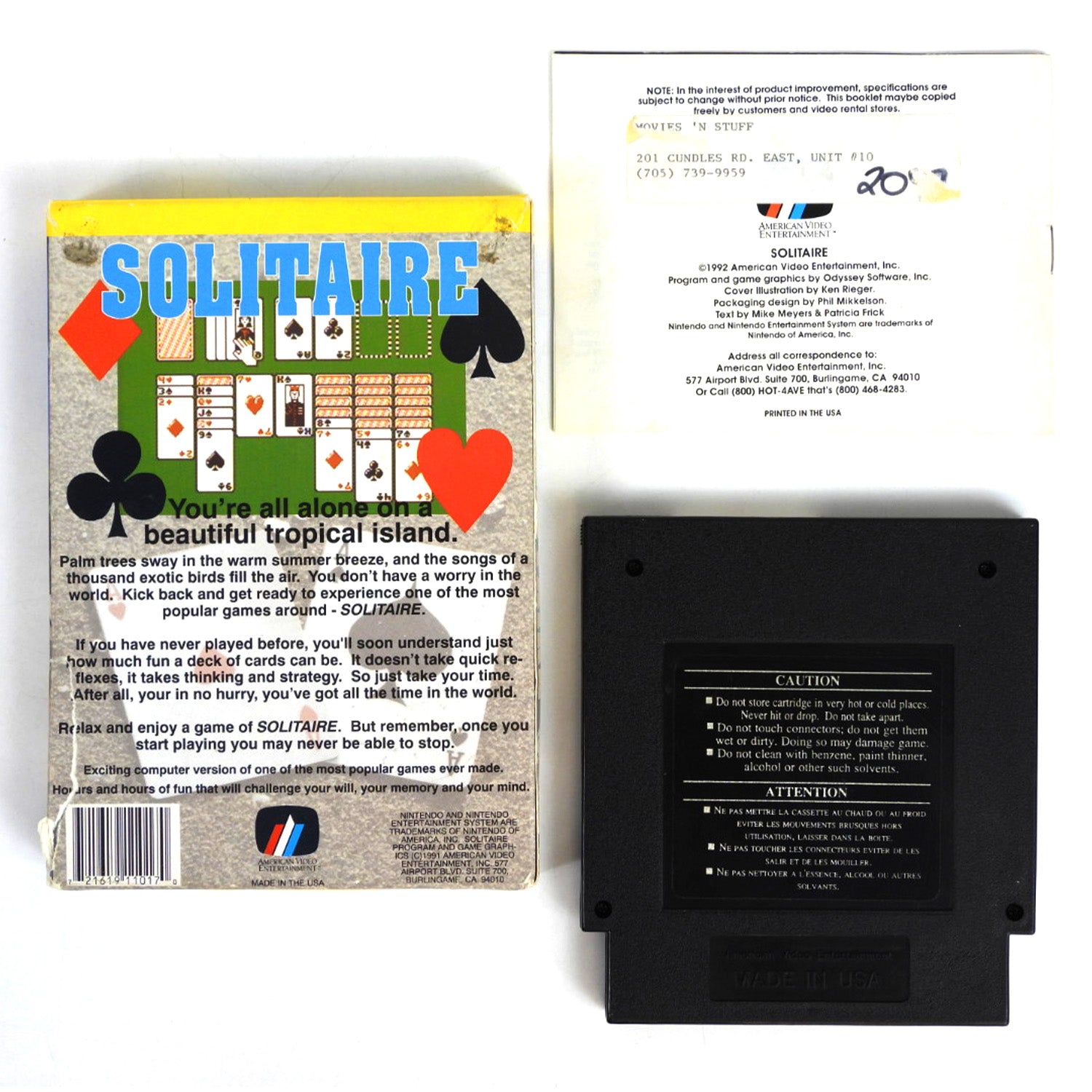 Solitaire (Nintendo / NES) – Retro MTL