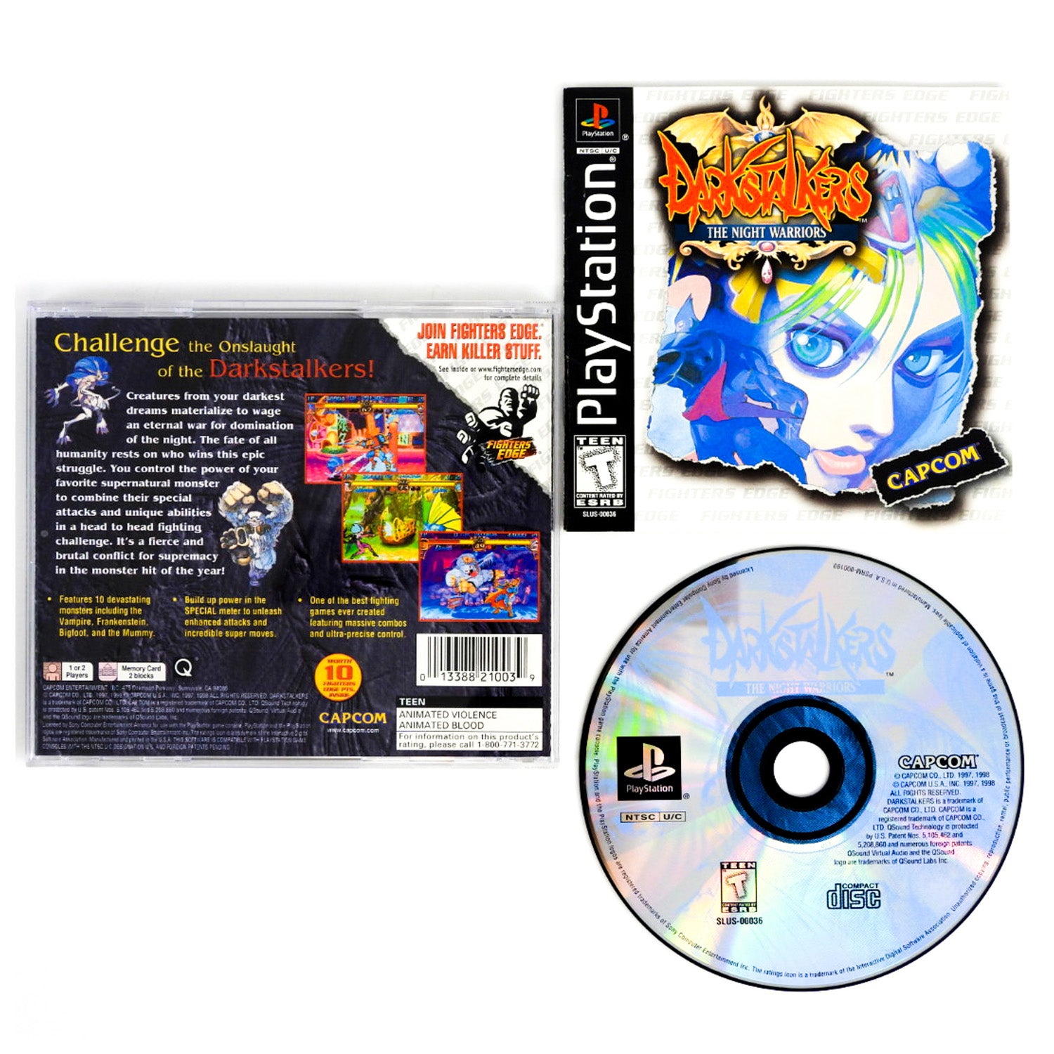 Darkstalkers The Night Warriors (PlayStation / PS1) – Retro MTL
