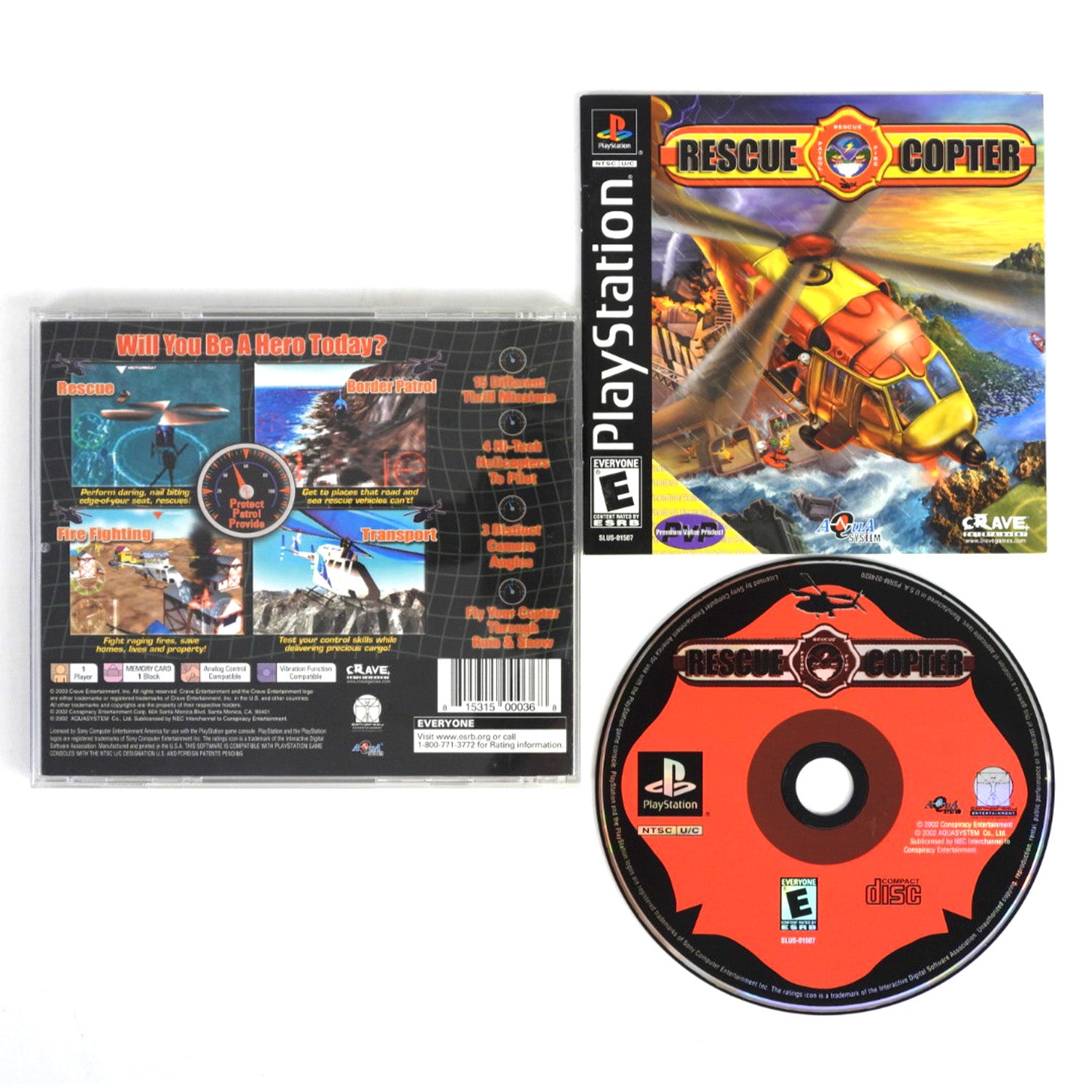 Rescue Copter (PlayStation / PS1) – Retro MTL
