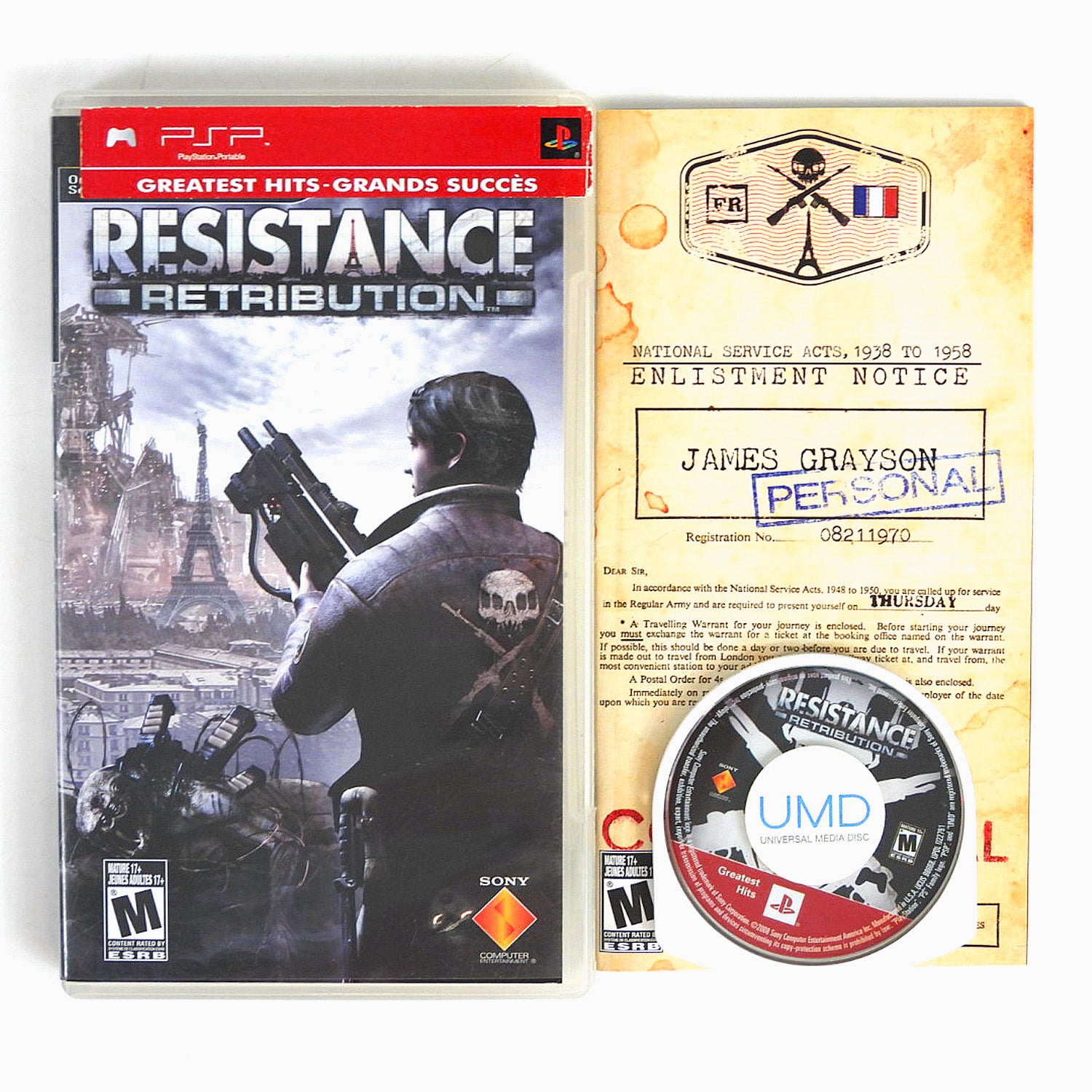 Resistance: Retribution [Greatest Hits] (PlayStation Portable / PSP ...