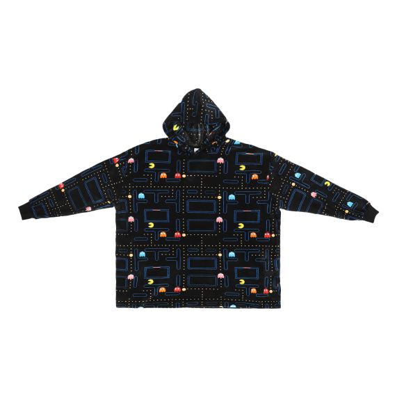 Pac-Man Black Oversized Hooded Blanket – RetroMTL