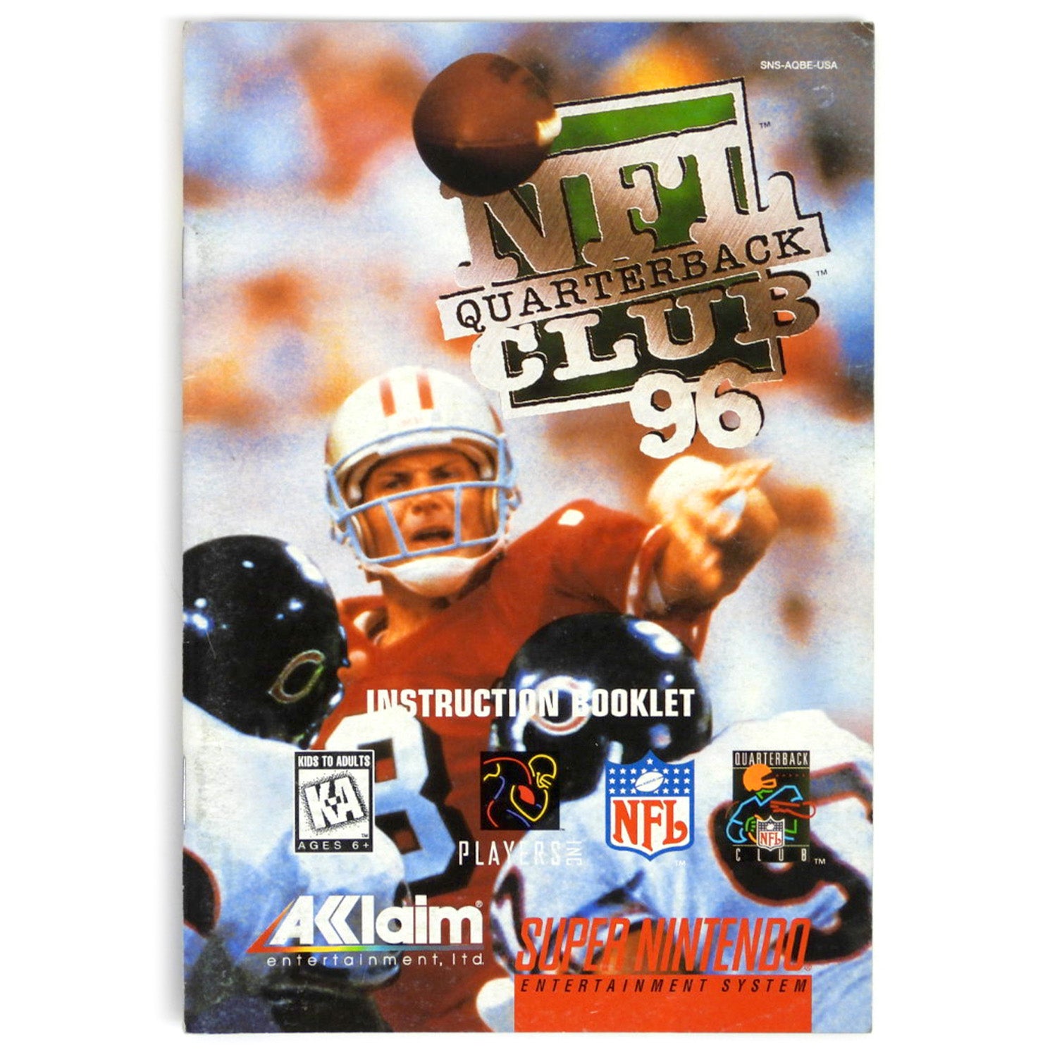 NFL Quarterback Club 96 [Manual] (Super Nintendo / SNES) – Retro MTL