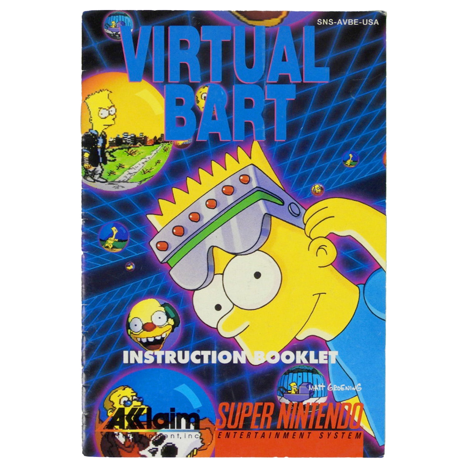 Virtual Bart [Manual] (Super Nintendo / SNES) – Retro MTL