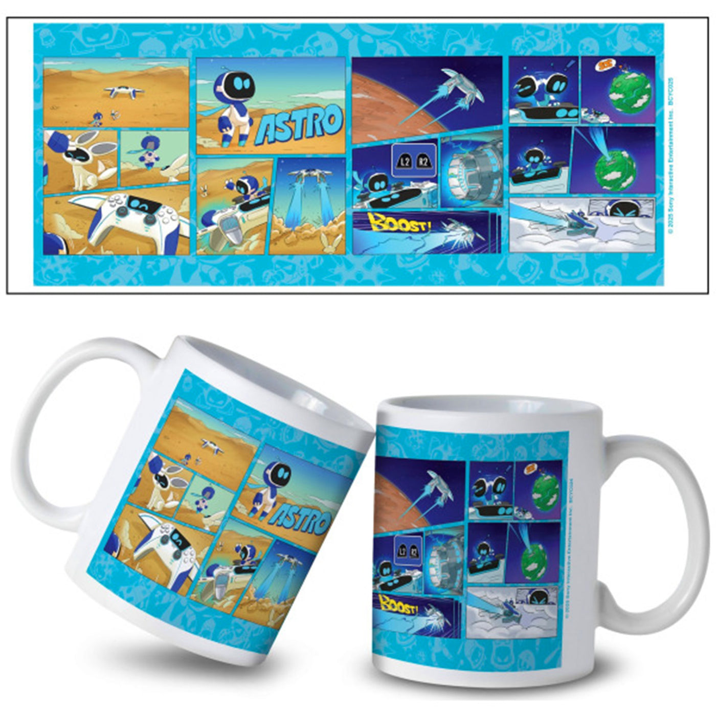Astro Bot Comic Strip Ceramic Mug 11 oz – Retro MTL