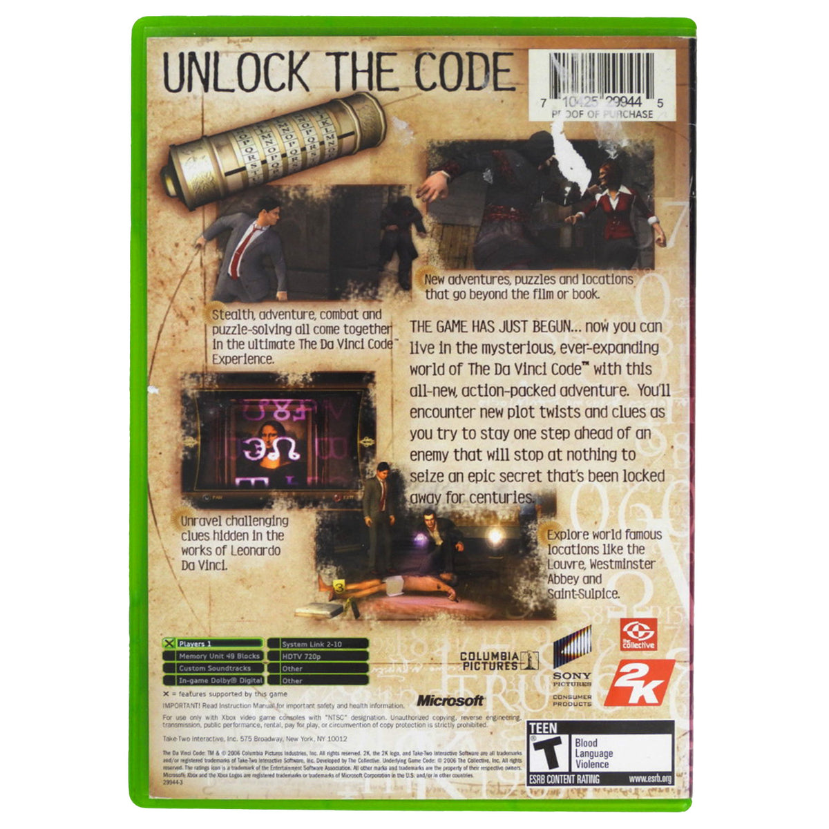 Da Vinci Code (Xbox) – Retro MTL