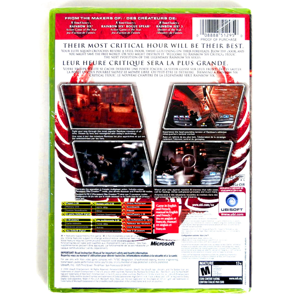 Rainbow Six Critical Hour (Xbox) – Retro MTL
